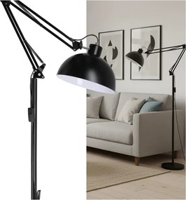 Brilagi - Flexibilní stojací lampa TASKER 1xE27/60W/230V 157 cm černá