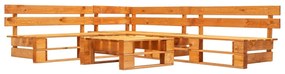 4dílná zahradní sedací souprava z palet dřevo medově hnědá,  277453