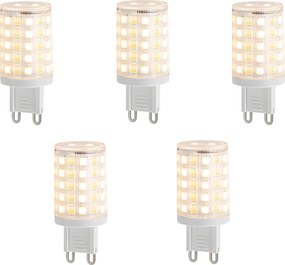 Sada 5 chytrých stmívatelných LED žárovek G9 čirá 2,5W 250 lm 2700-6500K Zigbee