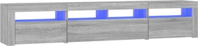 TV skříňka s LED osvětlením šedá sonoma 210 x 35 x 40 cm 3152736