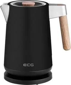ECG RK 1768 Strix Timber černá / rychlovarná konvice / 2200W / 1.7 L /