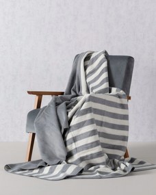 Deka Cotton Cloud 150x200cm Gray Stripes