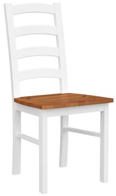 Židle 01, buk, barva bílá - dub, kolekce Belluno Elegante