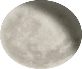 Světle šedé LED dětské stropní svítidlo se stínidlem z akrylového skla ø 40 cm Lunar – Trio