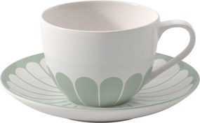 Villeroy&Boch Villeroy & Boch Fleur Vert kávový šálek s podšálkem