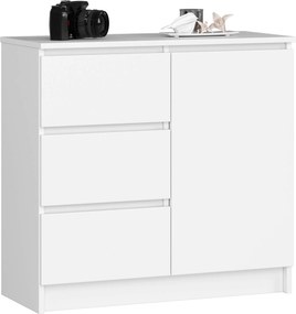 Komoda K80 Jerry 1D3SZ bílá