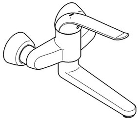 GROHE 32773000 - Umyvadlová baterie EUROECO SPECIAL 257 mm lesklý chrom