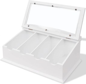 Zásobník na příbory MDF bílý, v barokním stylu 242645