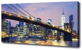 Wallmuralia Foto obraz na plátně Brooklynský most 100x50