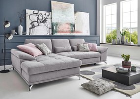 XXXLutz ROHOVÁ SEDAČKA, textil, barvy stříbra Sit & More - Sedací soupravy - 000144005510