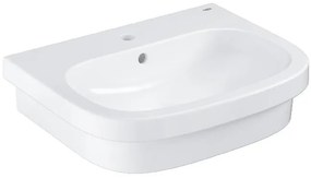 Grohe Euro Ceramic - Umyvadlo s přepadem, 60x48 cm, alpská bílá 39337000