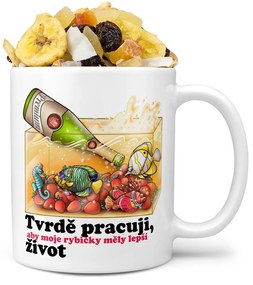 Hrnek Rybičky – lepší život (Náplň hrníčku: Tropická směs)