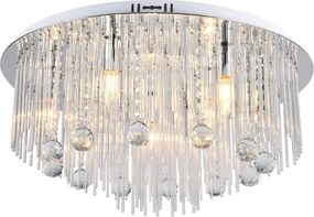 LED Solution Chromové křišťálové stropní svítidlo 29cm pro žárovku 9x E14 23360