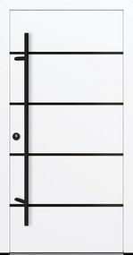 FM Turen - Feldmann & Mayer Vchodové dveře s ocelovým opláštěním FM Turen model DS32 blackline Orientace dveří: Levé, otevírání dovnitř, Dekor: Bílá, Standardní rozměr dveří včetně rámu: 98 cm x 208 cm - vnější rozměr rámu