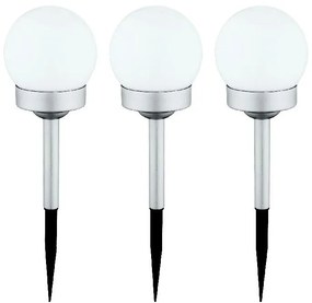 Globo 33770-3 - SADA 3x LED Solární svítidlo SOLAR LED/0,06W/3V pr. 10 cm IP44