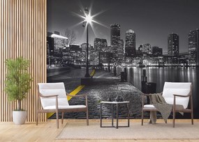 Fototapeta na zed' Noční Nábřeží Bostonu | 360 x 254 cm | DFTS1317
