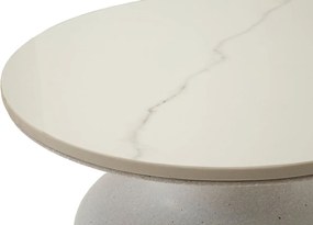Designový konferenční stolek Lahahana 40 cm bílý