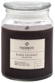 FLAGRANTE vonná svíčka s dřevěným knotem Black Coconut 511 g