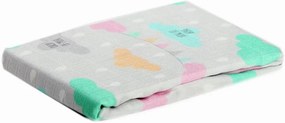 Bambusová plenka Baby Nellys ® - dívčí vzor, 75 x75 cm