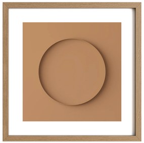 Idealform Poster no. 2 Circle shadow Barva: Terracotta, S textem: S textem