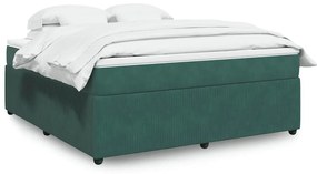 Box spring postel s matrací tmavě zelená 180x200 cm samet 3285659
