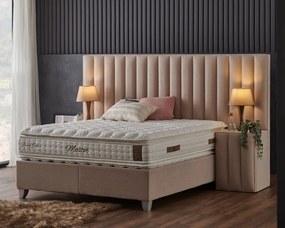 Čalouněná postel MASTER - růžová 140 × 200 cm
