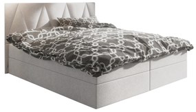 Manželská postel Boxspring 160 cm Fade 3 (béžová) (s matrací a úložným prostorem). 1046508