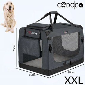 Skládací cestovní box pro psy XXL, červený 109443