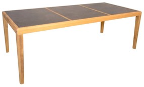 Zahradní jídelní stůl z teakového dřeva 100x219.5 cm Aquariva – Ezeis