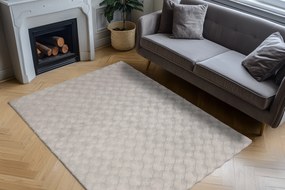 Obsession, Kusový koberec Diamond Cut 800 Grey, 80x150, šedá, ložnice