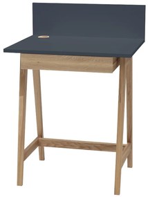 OnaDnes -20% Tmavě šedý lakovaný pracovní stůl RAGABA LUKA 65 x 50 cm
