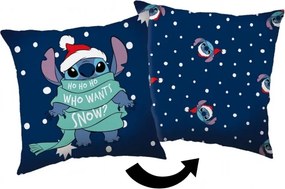 Jerry Fabrics Polštářek Stitch Snow Xmas 40x40 cm
