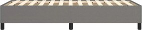 Rám postele s boxspringem tmavě šedý 90 x 200 cm textil 3120831