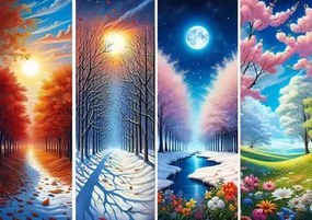 ART PUZZLE 41017 Puzzle Brány ročního období / 1000 dílků / od 15 let