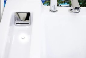 Terra Hydromasážní vířivá vana Fenix 606BH 180x120 s ohřevem vody, levá