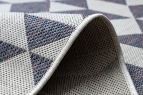 Kusový koberec Sion Sisal Triangles 22373 ecru/blue-pink – na von aj na doma, 80x150, viacfarebná, chodba / predsieň, Dywany Łuszczów