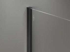 Mexen, Mexen Kioto-X sprchová stěna 100 x 200 cm, grafit 10 mm, černá - 800-100-101-70-40-X
