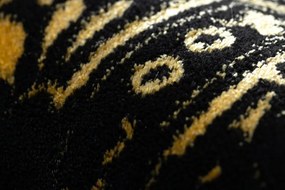 Dywany Łuszczów, AKCE: 200x290 cm Kusový koberec Gloss 408C 86 glamour black/gold, černá, chodba / předsíň