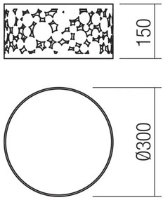 Redo 01-2138 - Stropní svítidlo MELIA 2xE27/42W/230V pr. 30 cm