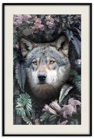 Plakát Vlk v květinách