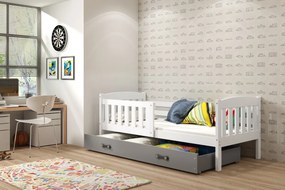 BMS Group Dětská postel s úložným prostorem KUBUS bílá Velikost postele: 200x90 cm, Barva šuplíku: Grafit