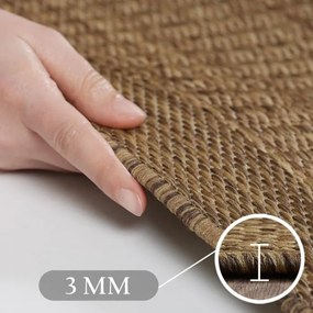 Vopi | Kusový koberec Giza 1410 brown - Kruh 200 cm průměr