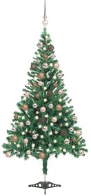 Umělý vánoční stromek s LED a sadou koulí 180 cm 564 větviček 3077575