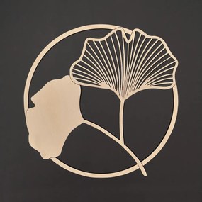 AMADEA Dřevěný obraz Ginkgo biloba, rozměr 26 cm, český výrobek