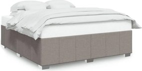 Rám postele bez matrace taupe 180 x 200 cm textil 3284857
