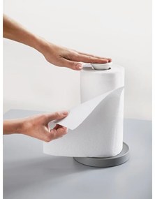 Šedý plastový stojan na papírové utěrky ø 16 cm Duo – Joseph Joseph
