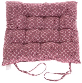Růžový textilní podsedák 40x40 cm - Dakls