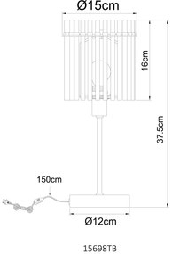 Globo 15698TB - Stolní lampa GORLEY 1xE14/40W/230V