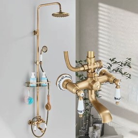 Nástěnný sprchový systém BSE1241 s více druhy proudu a keramickými prvky, více barevných provedení