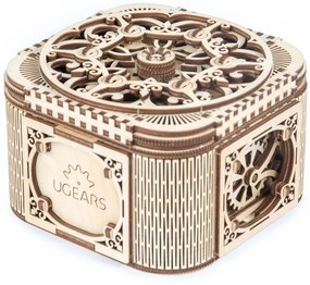 Ugears 3D dřevěné mechanické puzzle Šperkovnice